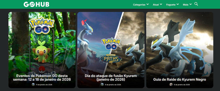 Ajuda: Principais Recursos do Pokemon Go Hub