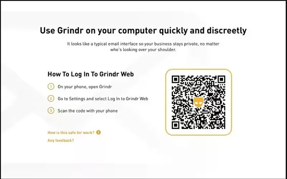 Grindr web login store